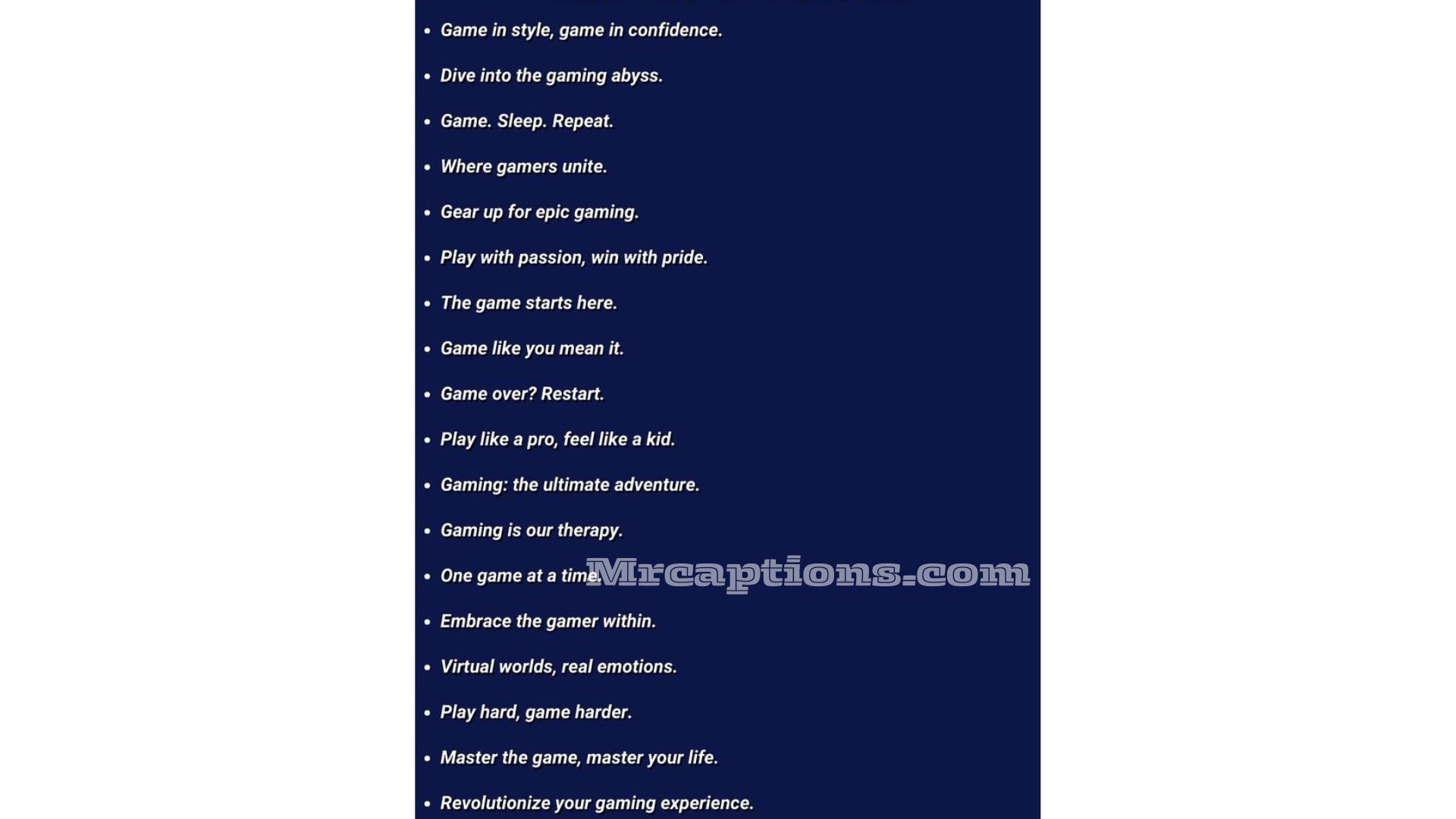 250+ Gaming Instagram Captions for Gamers in 2024 - Mr. Captions